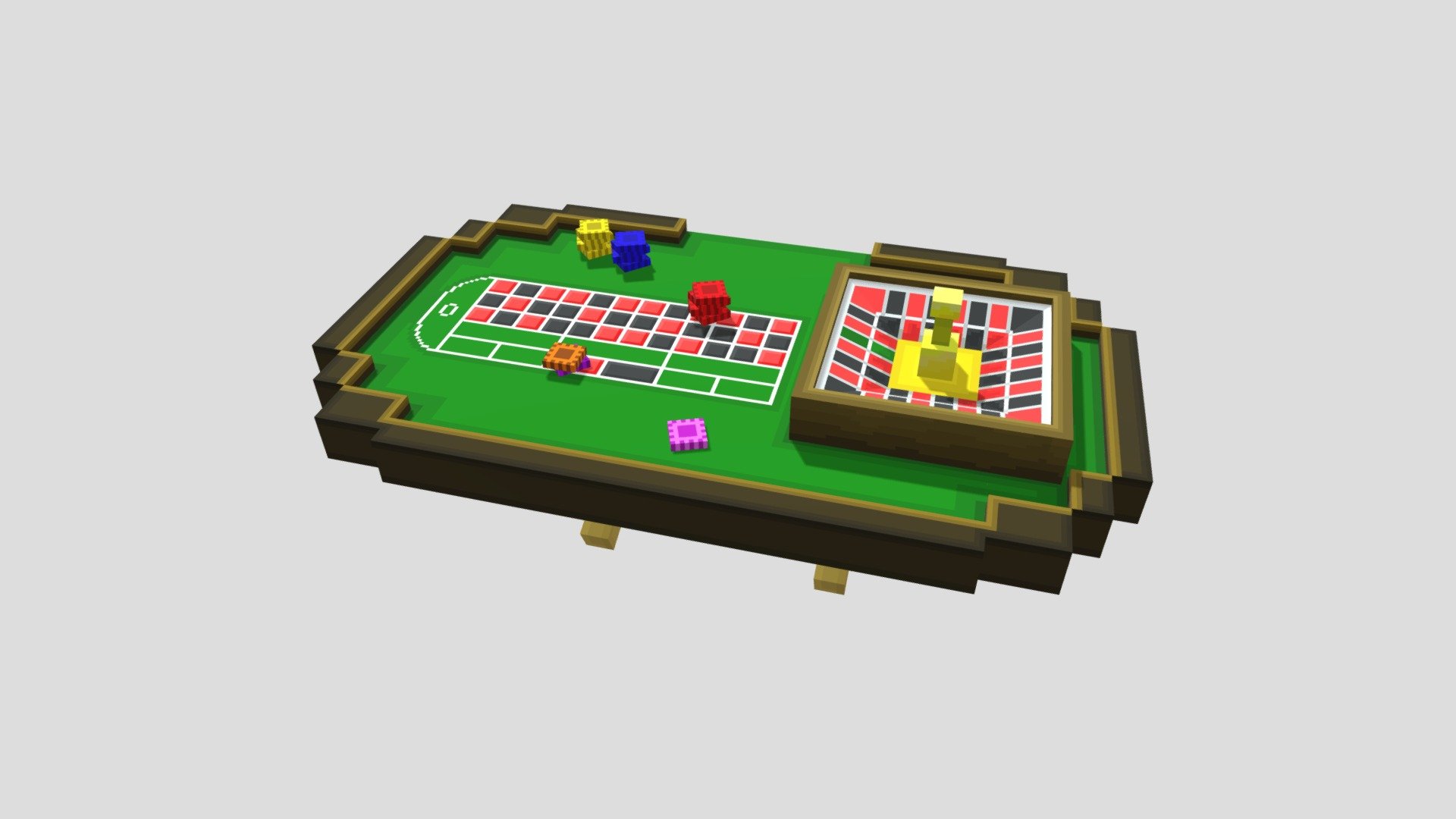 Roulette table (Minecraft item) - 3D model by MineShimado (@myshimado ...