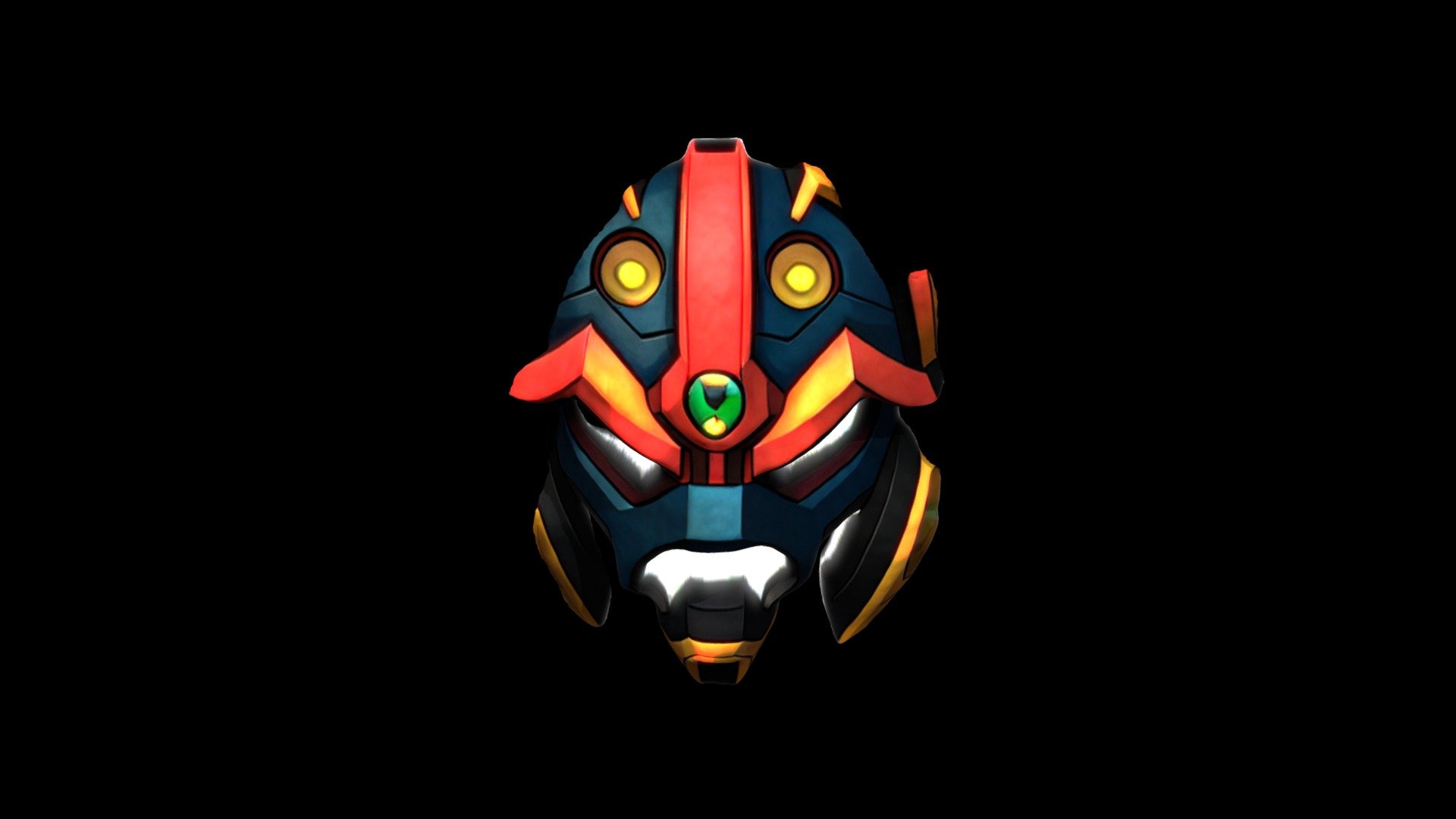 Helmet Mask Robot Cartoon 129 - Download Free 3D model by klrxyz ...