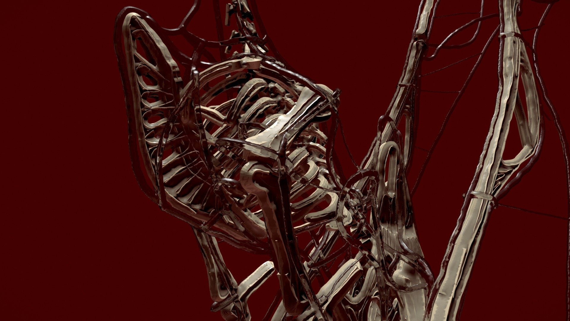 Tall dragon(working title) ver1 - skeleton - 3D model by sy-kim ...