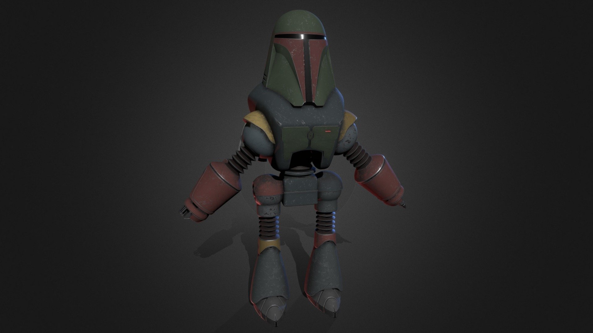 Protectron: CV-01 - Bounty Hunter - 3D model by Aidan (chowder_3d ...