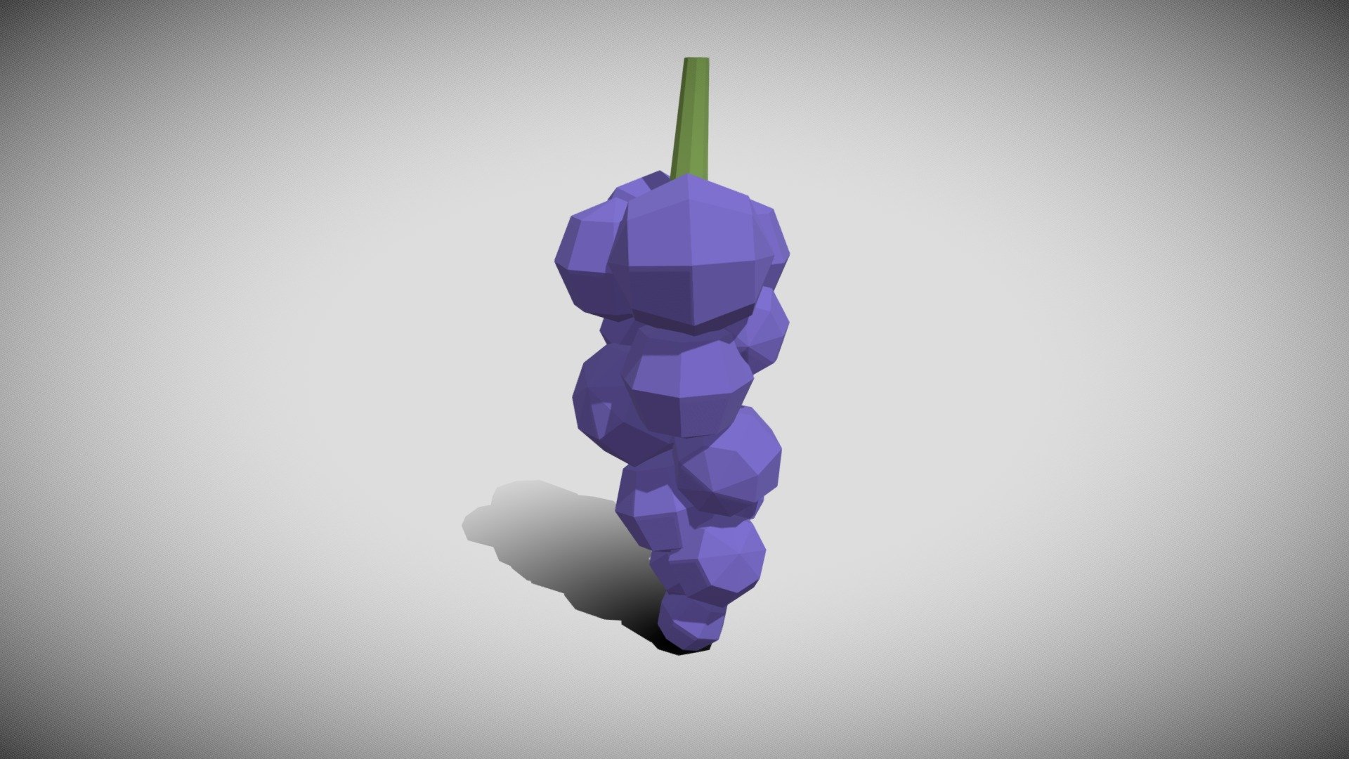 Low Poly Grape - Buy Royalty Free 3D model by AssetSource [7a96cd8 ...