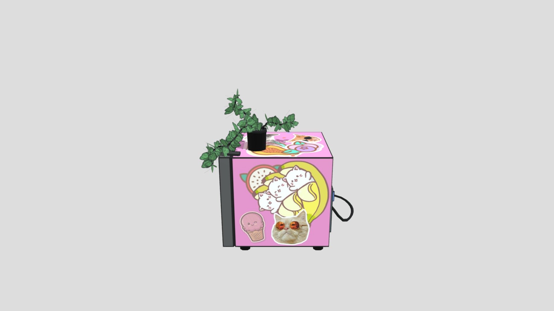 Mini-fridge - 3D model by alexok [7a96edc] - Sketchfab