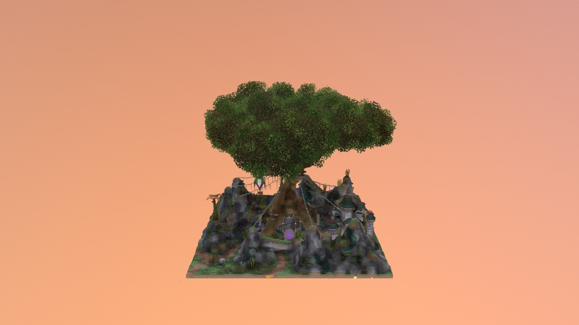 Fantasy tree hub! (4 portals) [300x300] - 3D model by yenthly [7a97d08 ...