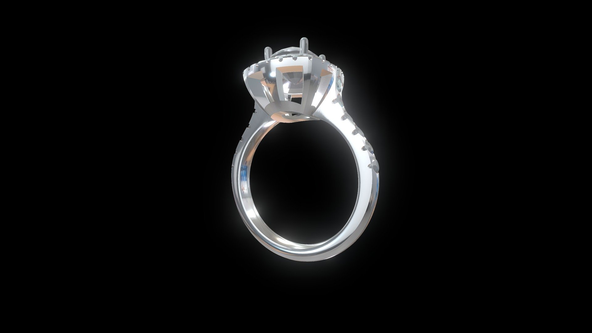 Double-halo Cushion Cut - 3D model by evadebroche [7a99fbd] - Sketchfab