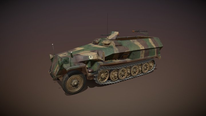 Sdkfz 251 3d Models Sketchfab 