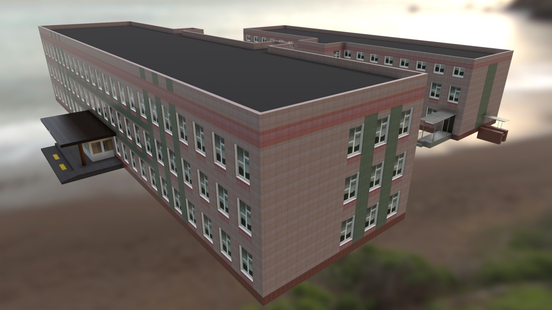School - 3D model by Neo_minigan (@neominigan) [7a9bcdc] - Sketchfab