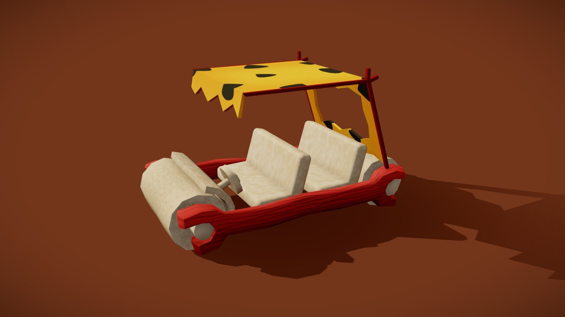 Stylized Flintstone's Car - Download Free 3D model by Bob.Ho [7a9de55 ...