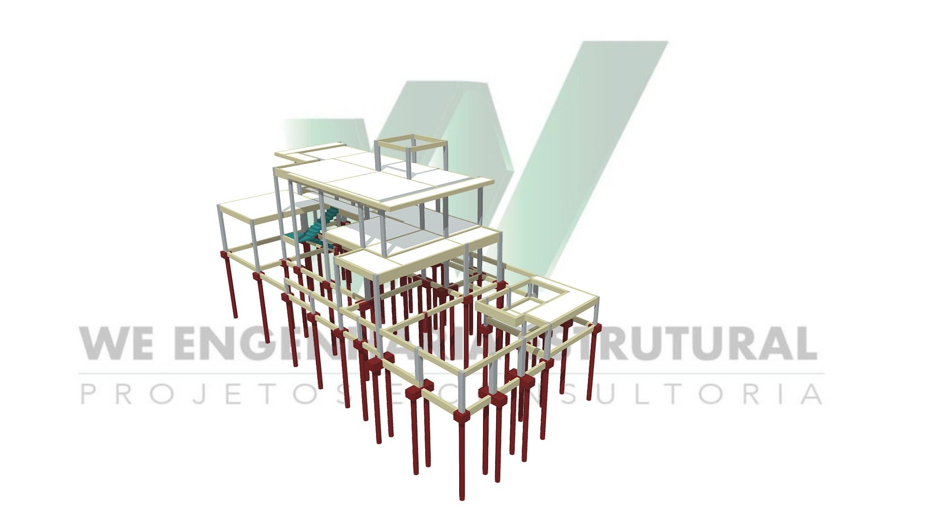 3D Estrutura RC - 3D model by WE Engenharia (@weengenharia) [7a9e6ab ...