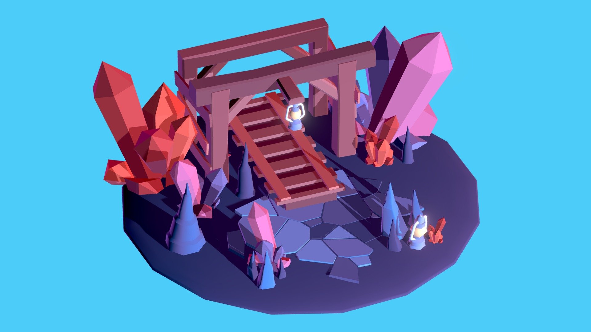 Ethereal Games - Crystal mine - 3D model by Maïlys Hainaut ...