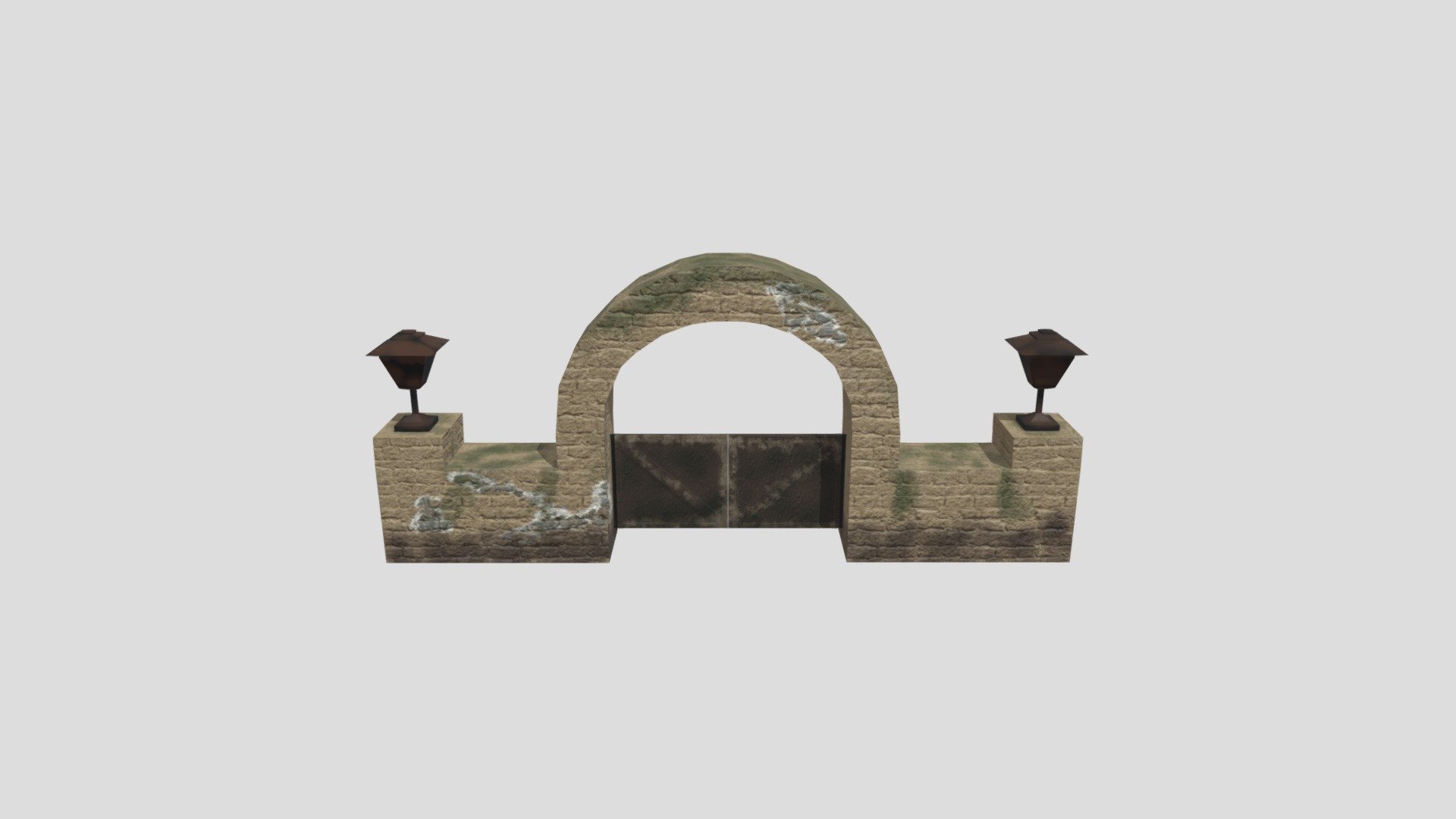 The Gate Textured - 3D model by bvo29 [7aa14cb] - Sketchfab