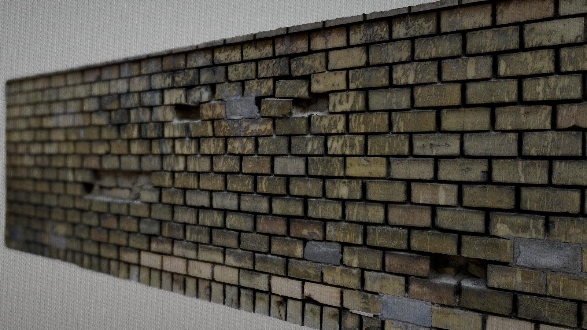 Brick wall - 3D model by lunacvetinovic [7aa3e43] - Sketchfab