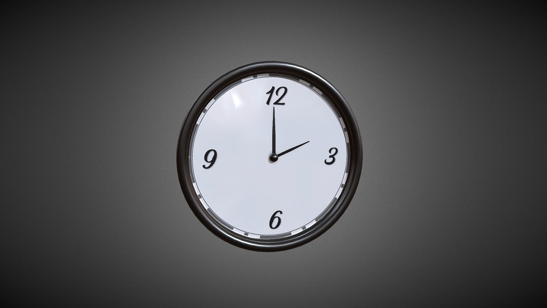 Classic Wall Clock - Download Free 3D model by LukeModels75 (@lucss_3d ...