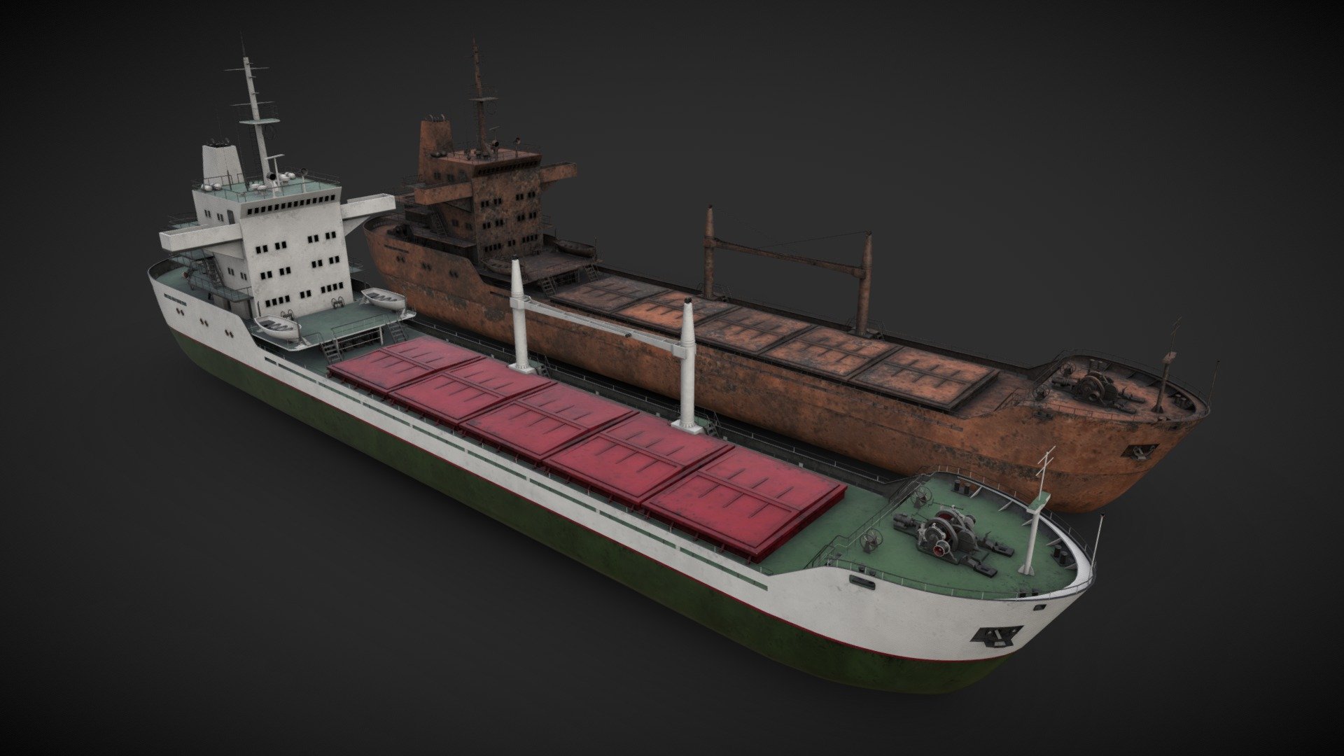 Bulk carrier - Buy Royalty Free 3D model by maxpsr [7aa91e2 ...