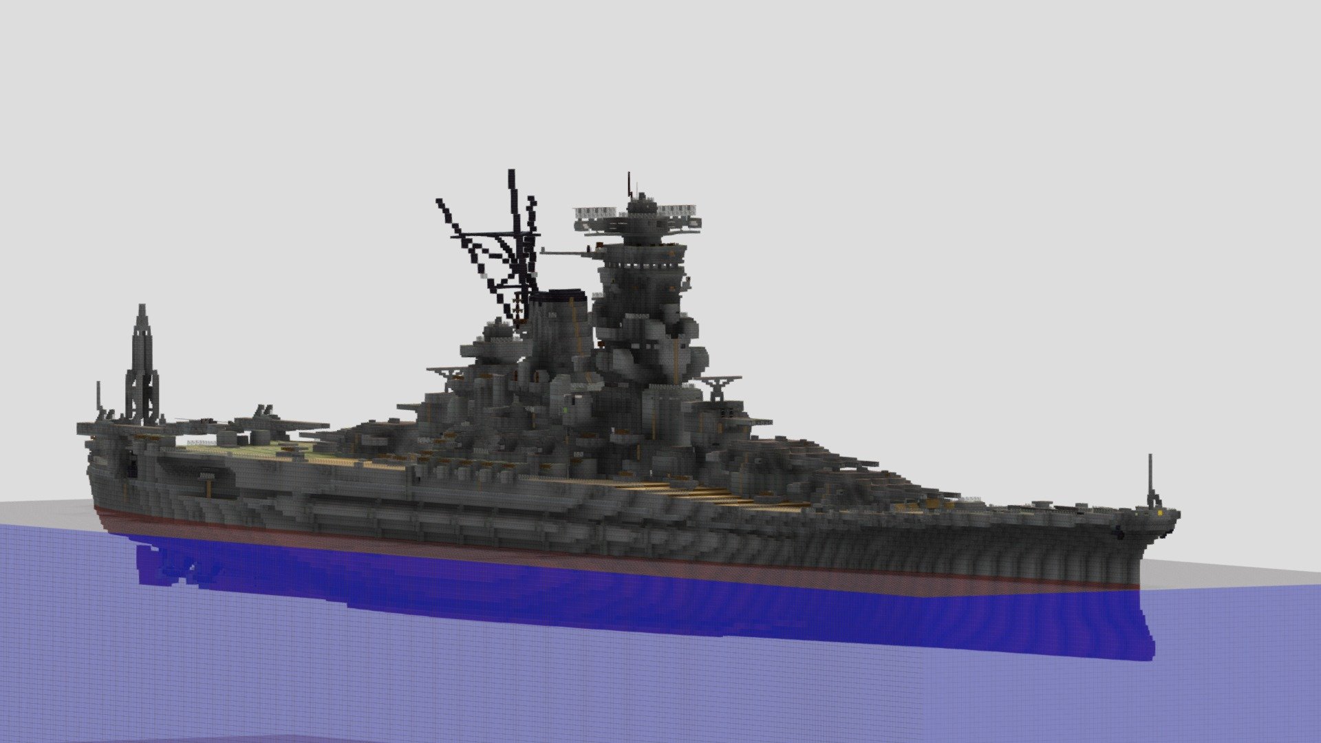 IJN Yamato - 3D model by hyado [7aa98e6] - Sketchfab