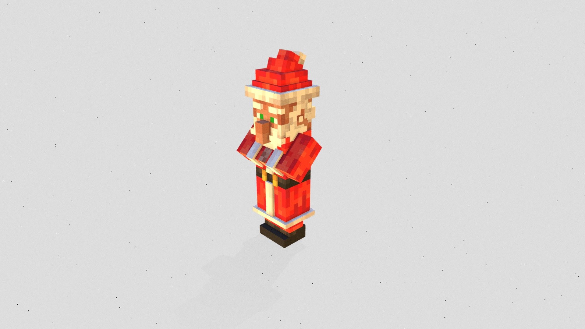 VILLAGER SANTA (FINAL) - 3D model by shadedsquares [7aaf7ef] - Sketchfab