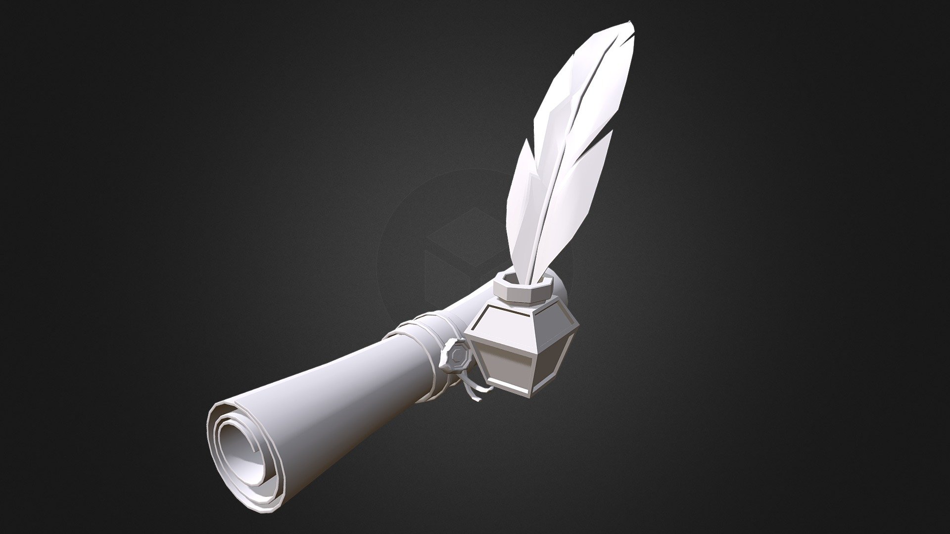Parchment Type 3 Simple model - 3D model by mrpavon3d [7ab0e2a] - Sketchfab