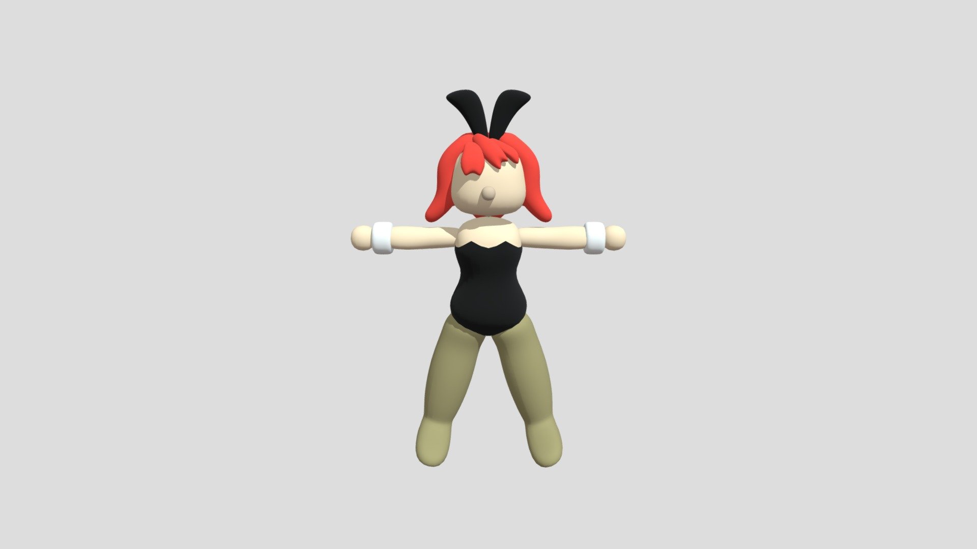 Low poly Bunny Girl - Download Free 3D model by spapyrus123 [7ab4b3e ...