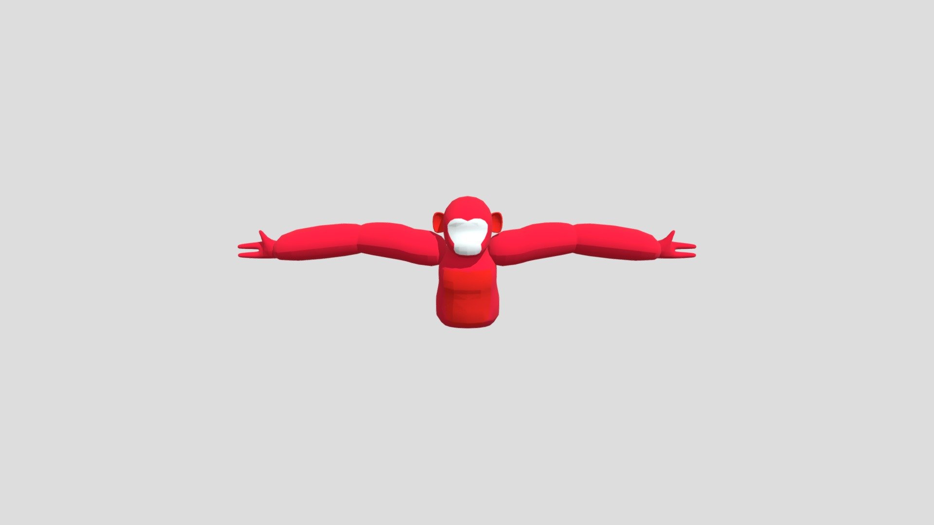 Scary Baboon Player model Fixed. (RIGGED) - Download Free 3D model by ...