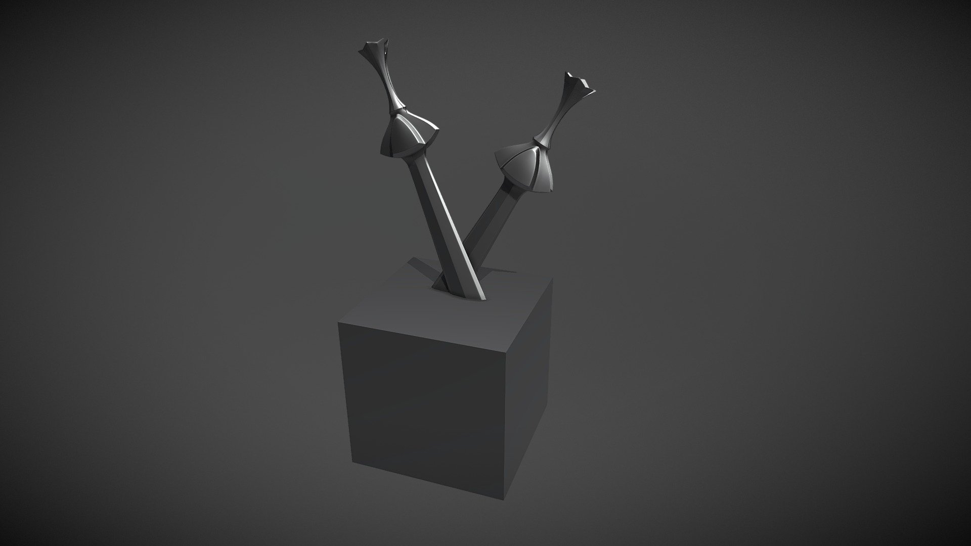 Two Swords - Download Free 3D model by rustic.orcullo13 [7ab765e ...