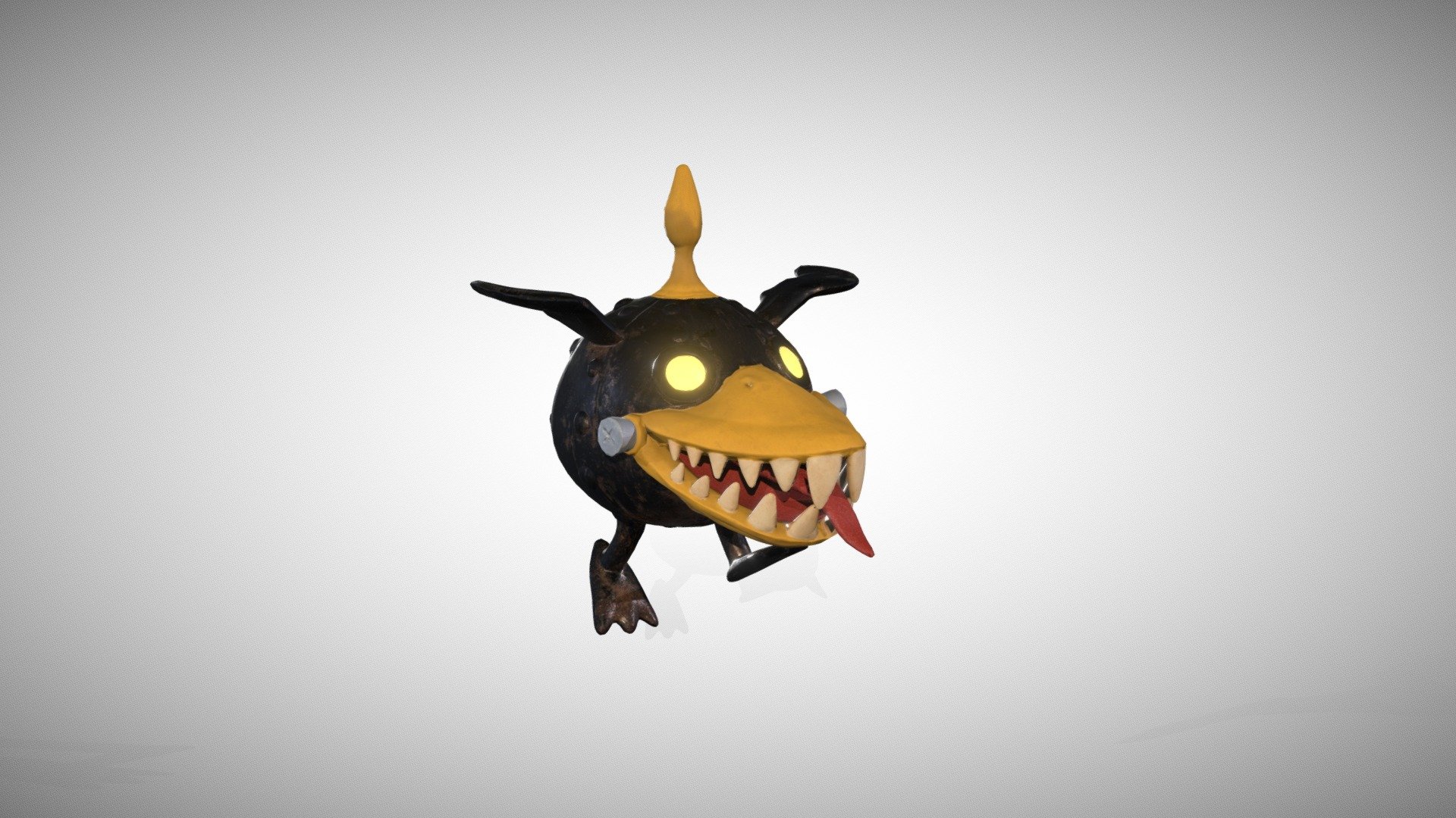 Cute Creature: Mecha Duck - 3D model by ElianDavid [7ab798c] - Sketchfab