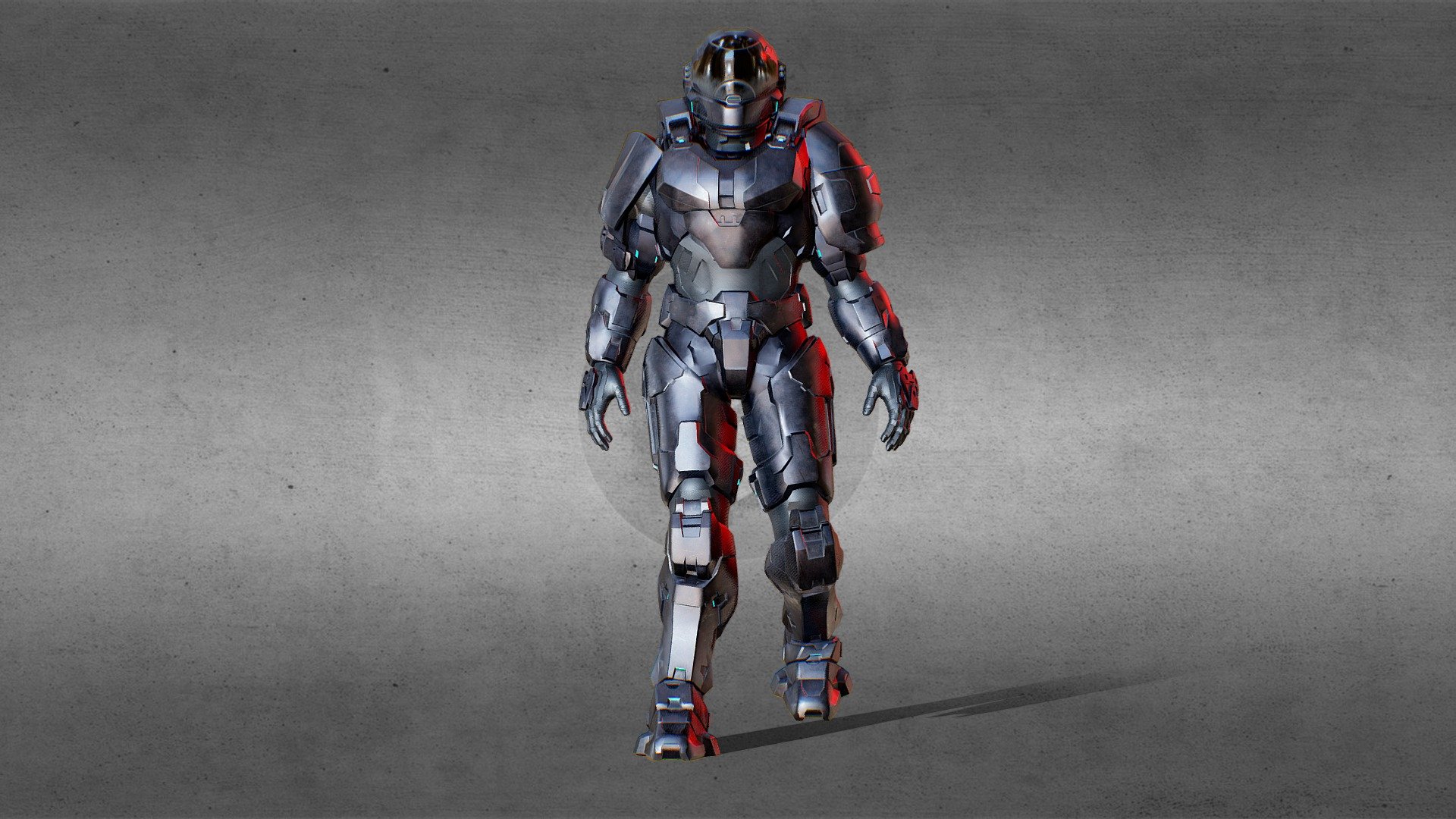 Armored Character game Ready - Buy Royalty Free 3D model by Kasit ...