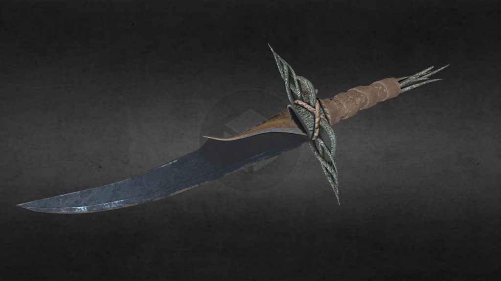 Druid Dagger - 3D model by Bjørn T. Selvig (@necrocytosis) [7abb307 ...
