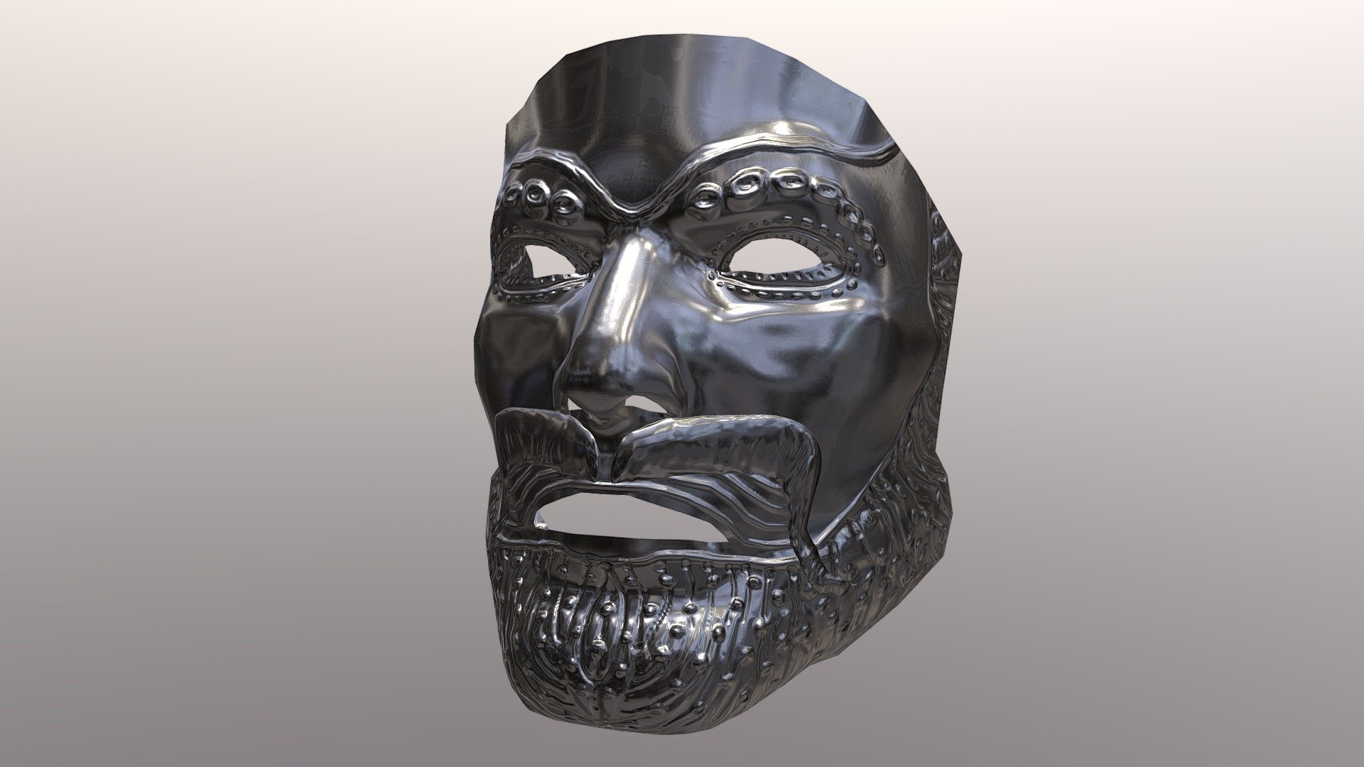 Silver Cataphract Mask - 3D model by Finn Summers (@Finn_Summers ...