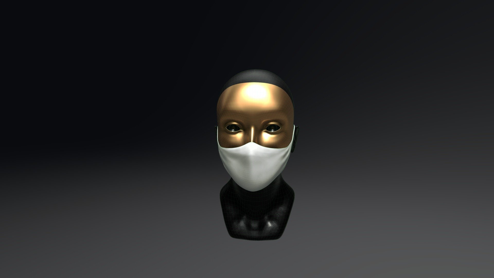 Face mask on women avatar dummy - 3D model by Zadira Art (@zadira_art ...