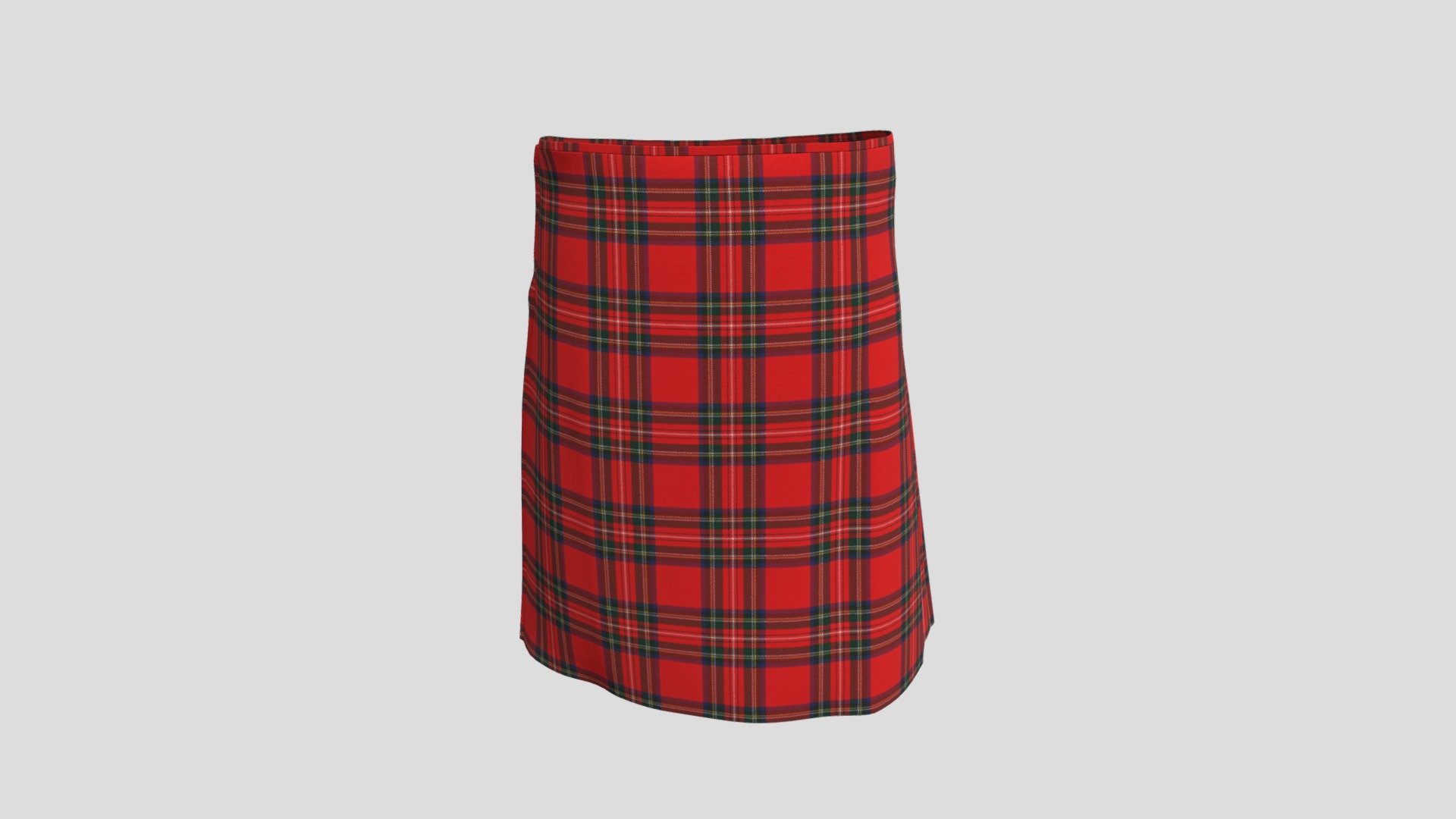 Royal Stewart Tartan Kilt - 3D model by Azure (@unclebubs) [7ac0b45 ...