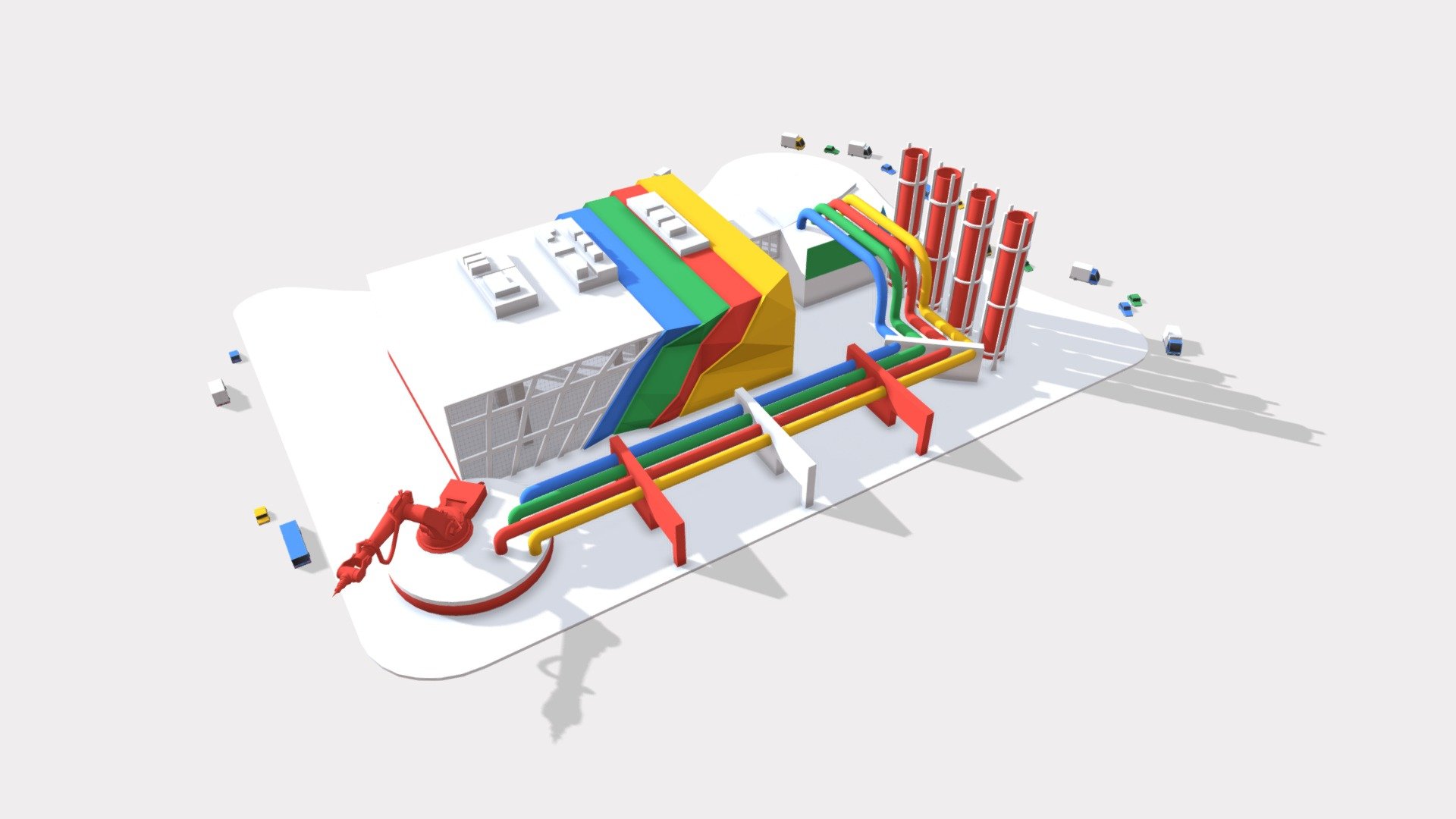 Factory - Download Free 3D model by Andres Bonomi (@andresbonomi ...