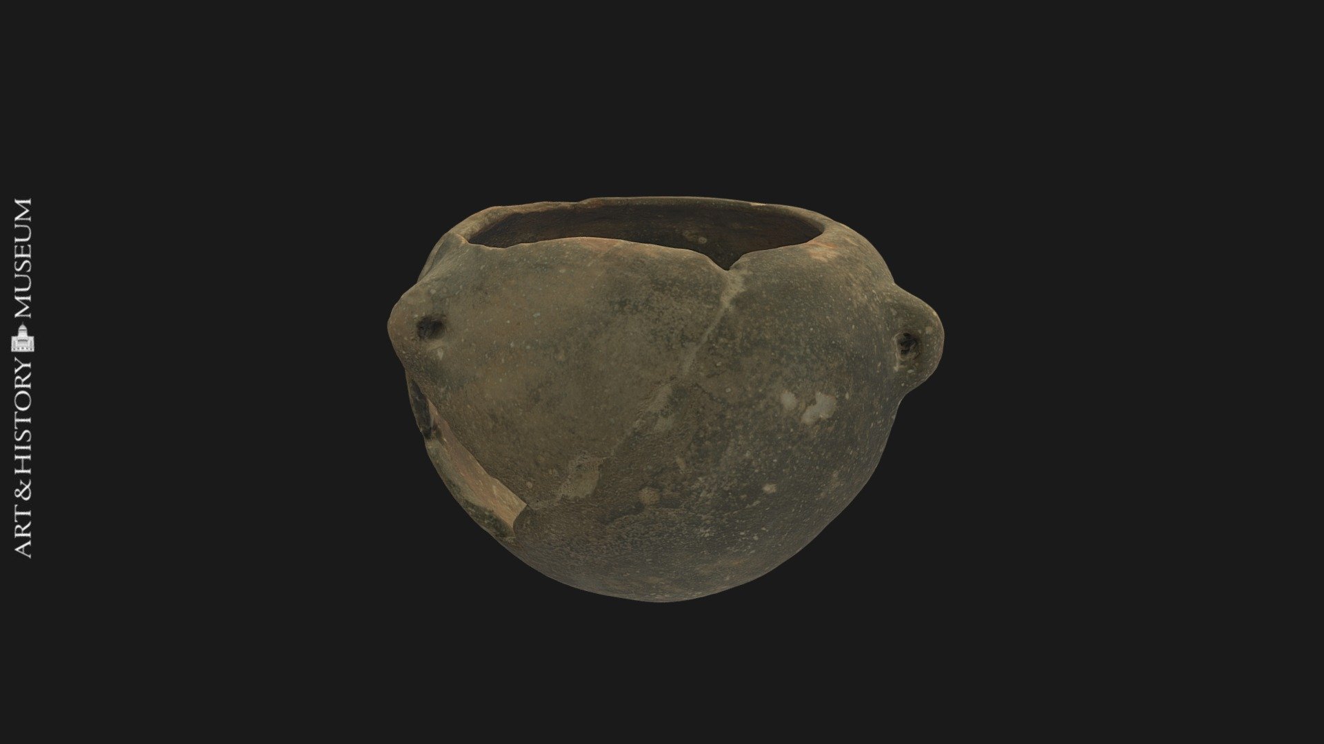 Deep bowl with receding rim and two buttons - Download Free 3D model by ...