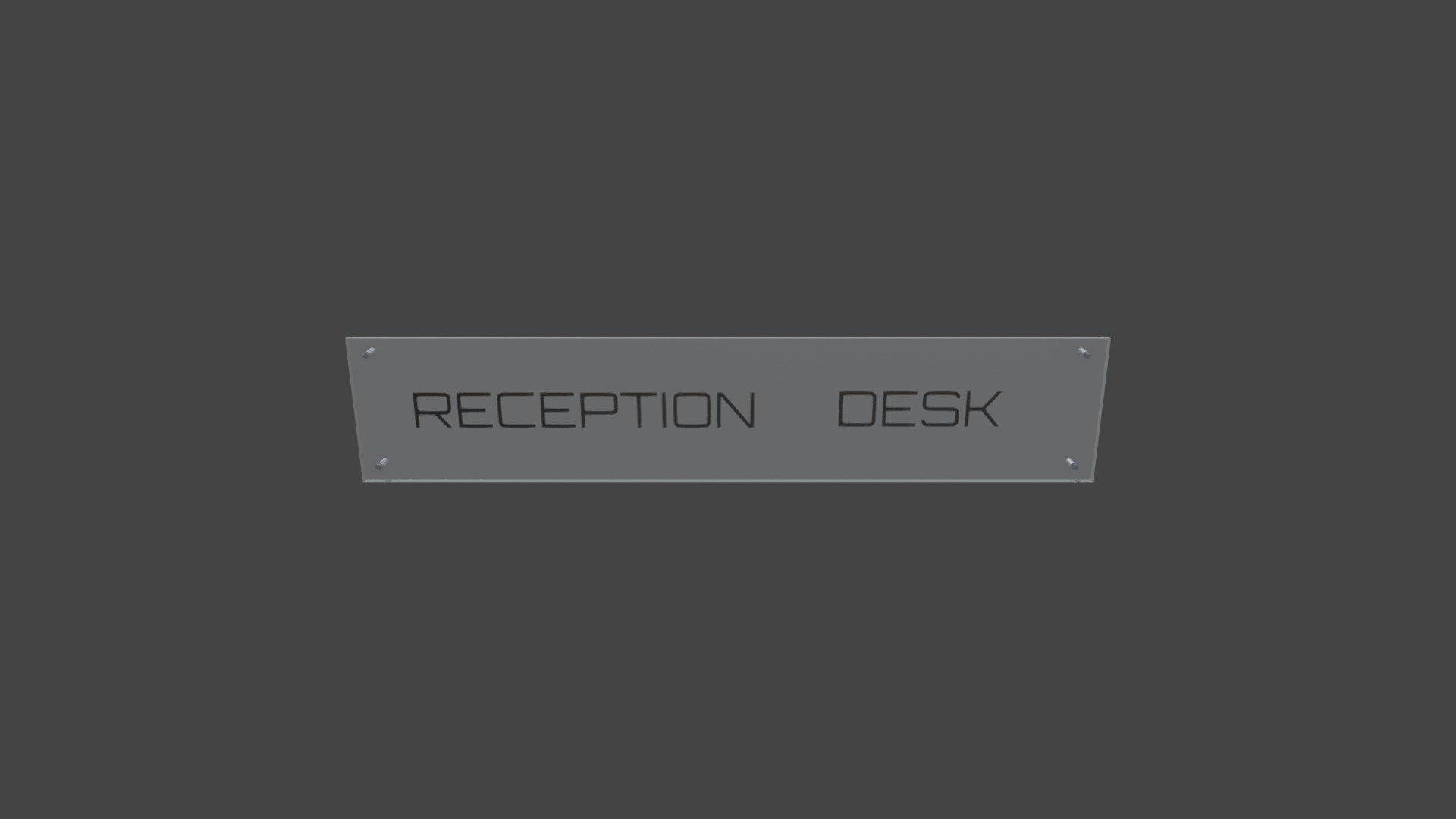 OutThere Reception Desk Sign - Download Free 3D model by Gavin ...