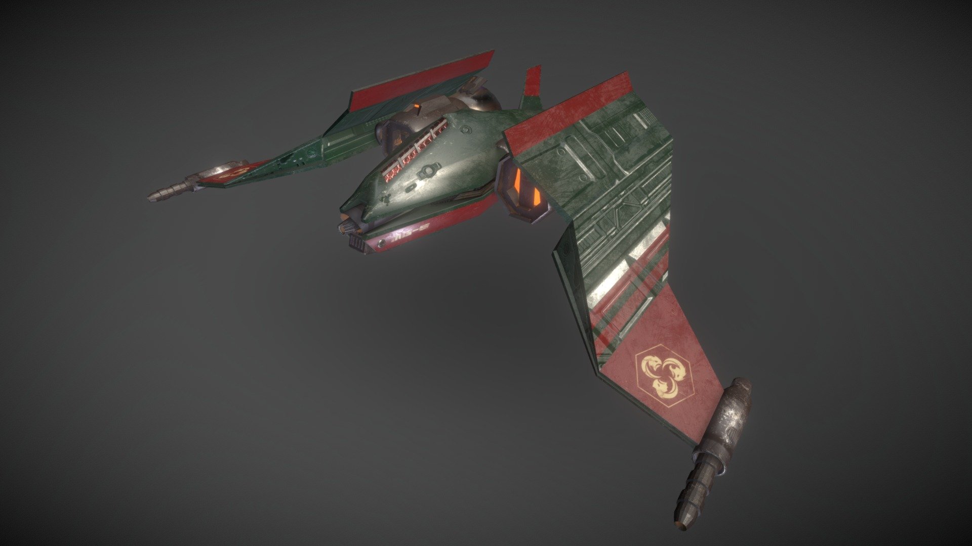 Spaceship_MG-5 - Download Free 3D model by m4ximuss [7ad1701] - Sketchfab