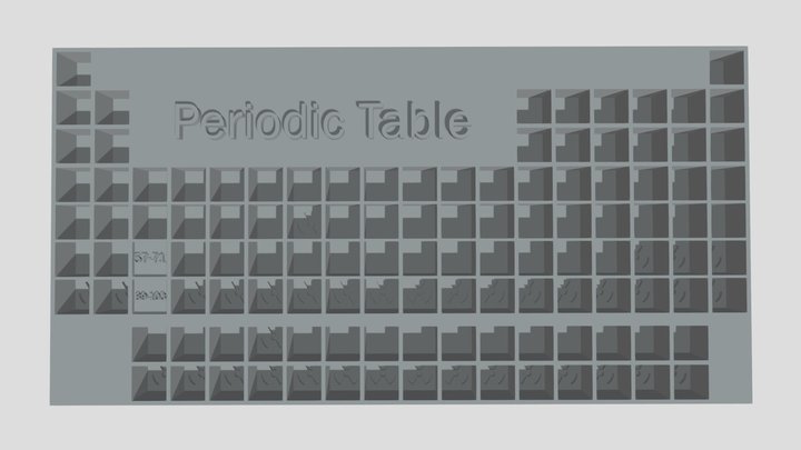 Periodic_table 3D models - Sketchfab