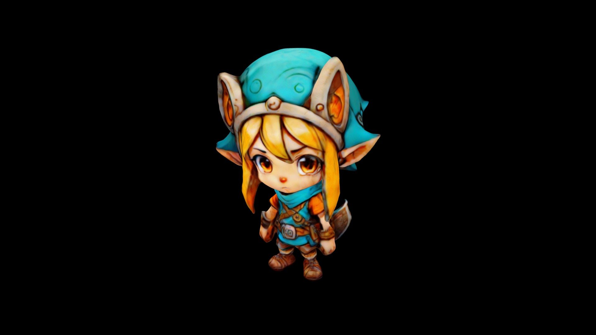 a character from a video game they have blonde h - Download Free 3D ...