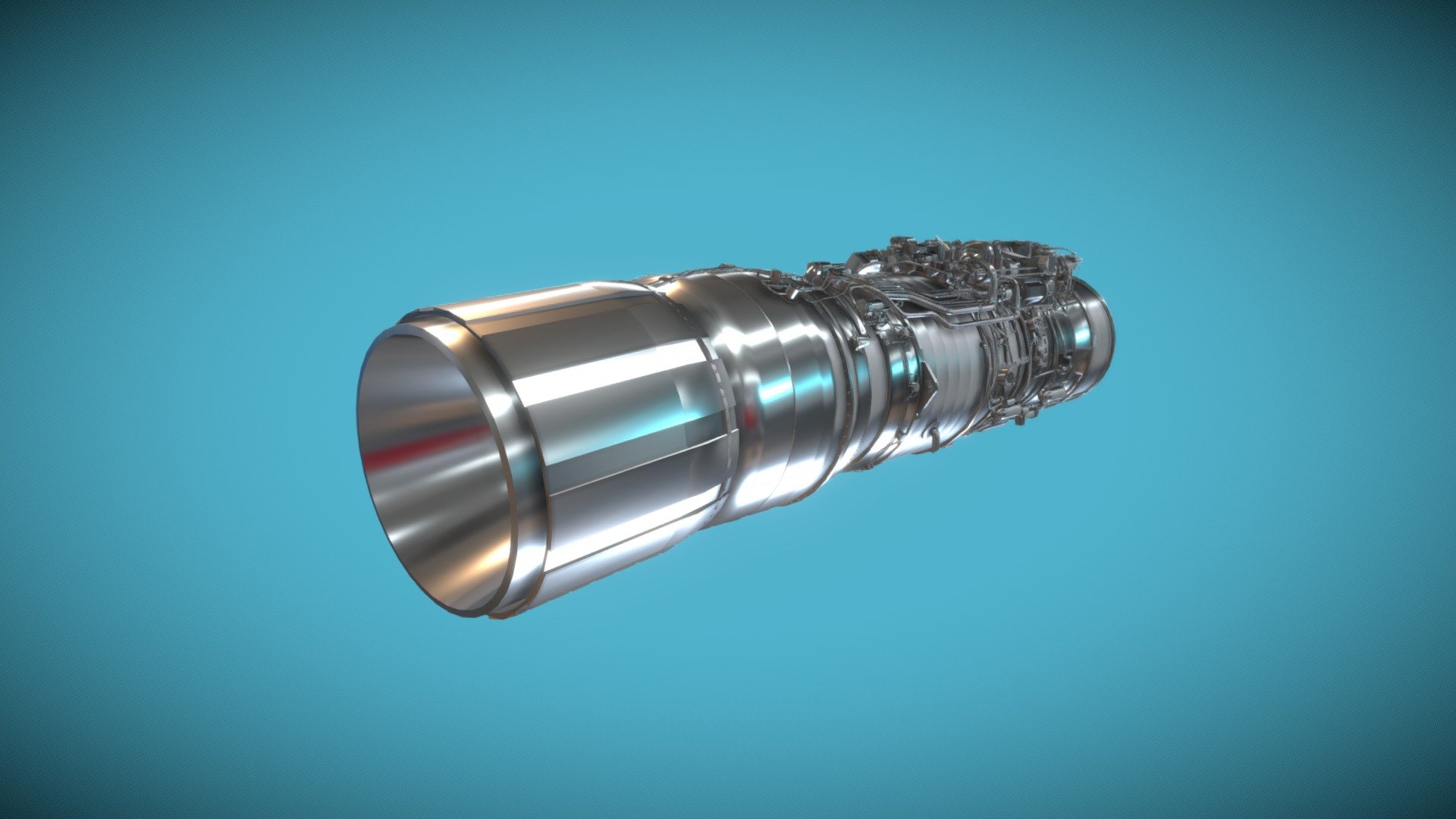 Rocket engine - 3D model by Anastasia Grobby666 Dubrovina (@Grobby ...