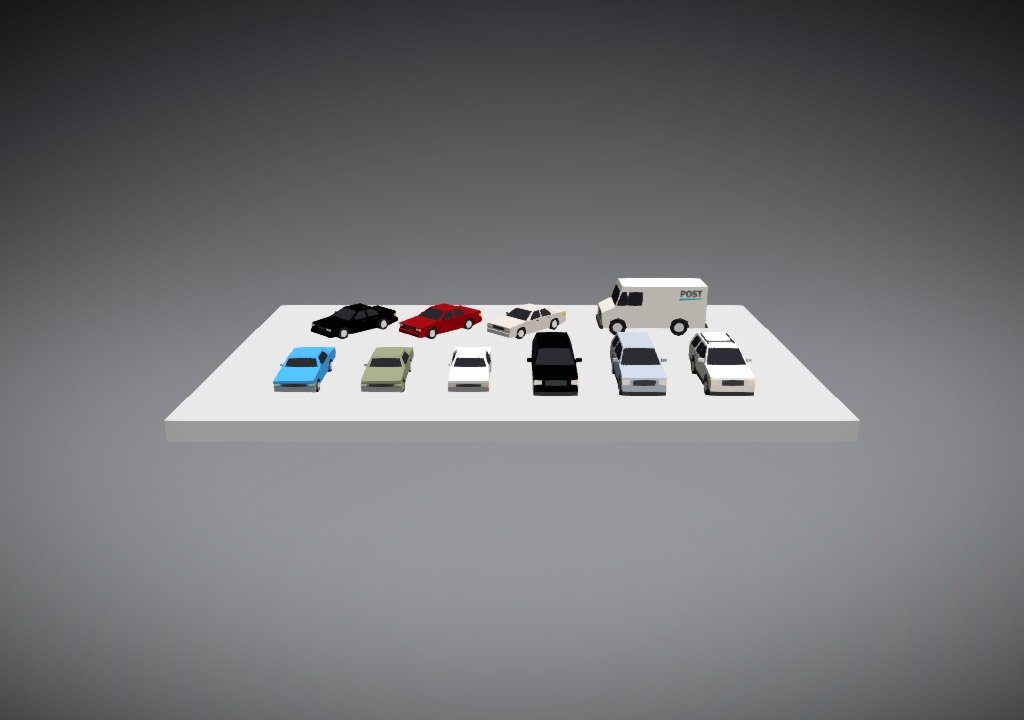 Flat Suburb Cars - 3D model by flatmodels [7ad8281] - Sketchfab