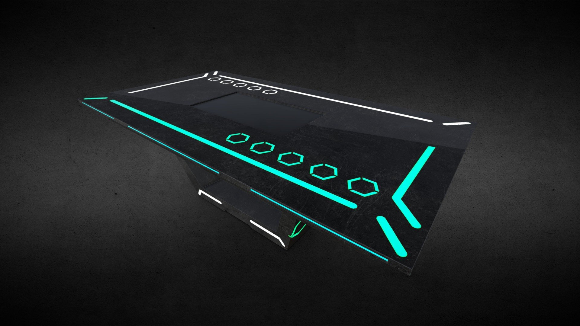 Scifi Table v1 (Matte) - Download Free 3D model by Rohit3DAsset ...