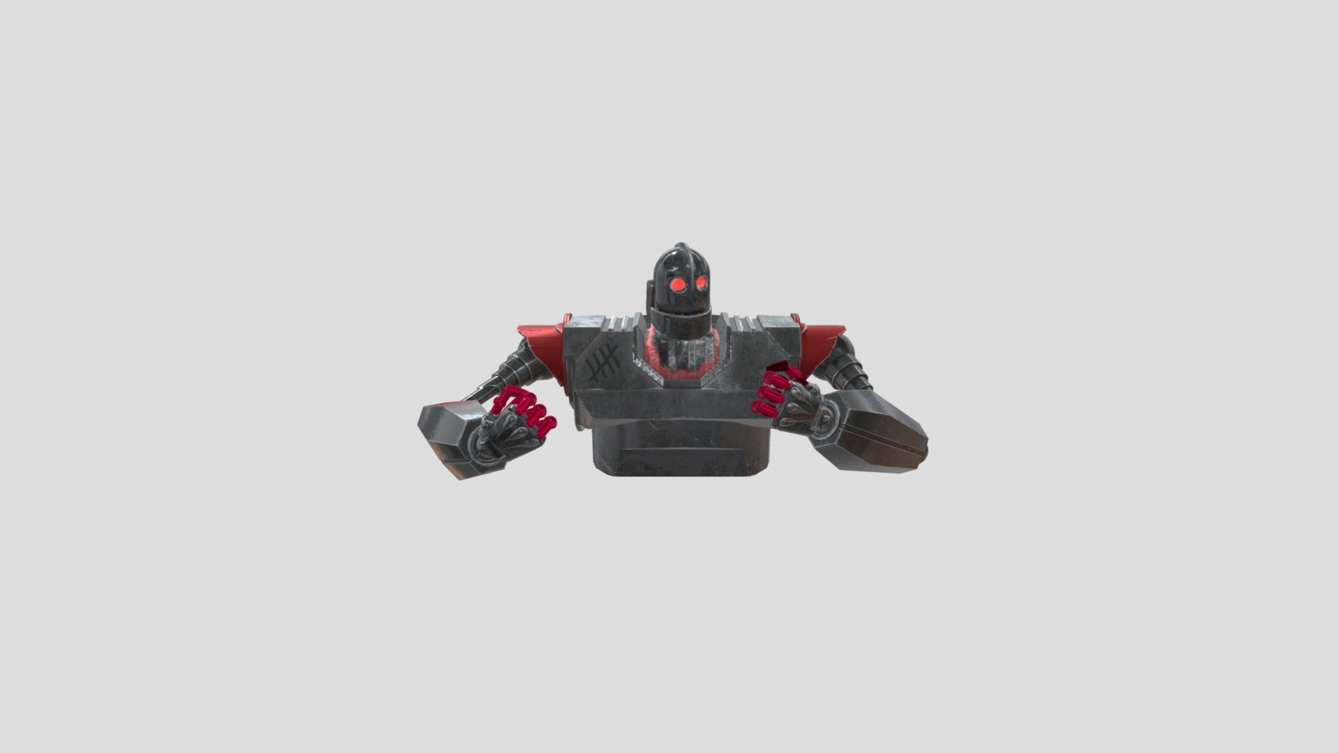 Iron Giant Bust (Mechagodzilla style) - 3D model by tom_53 [7ad9da8 ...