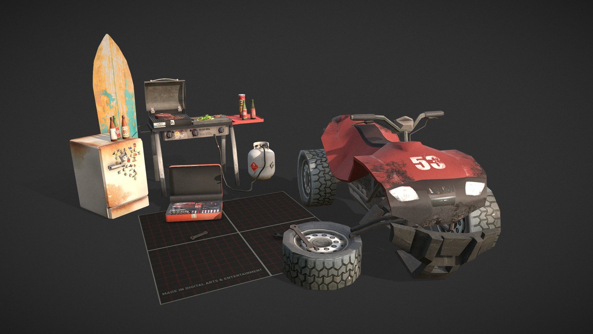 DAE 5 Finished props - By the ocean - Download Free 3D model by David ...