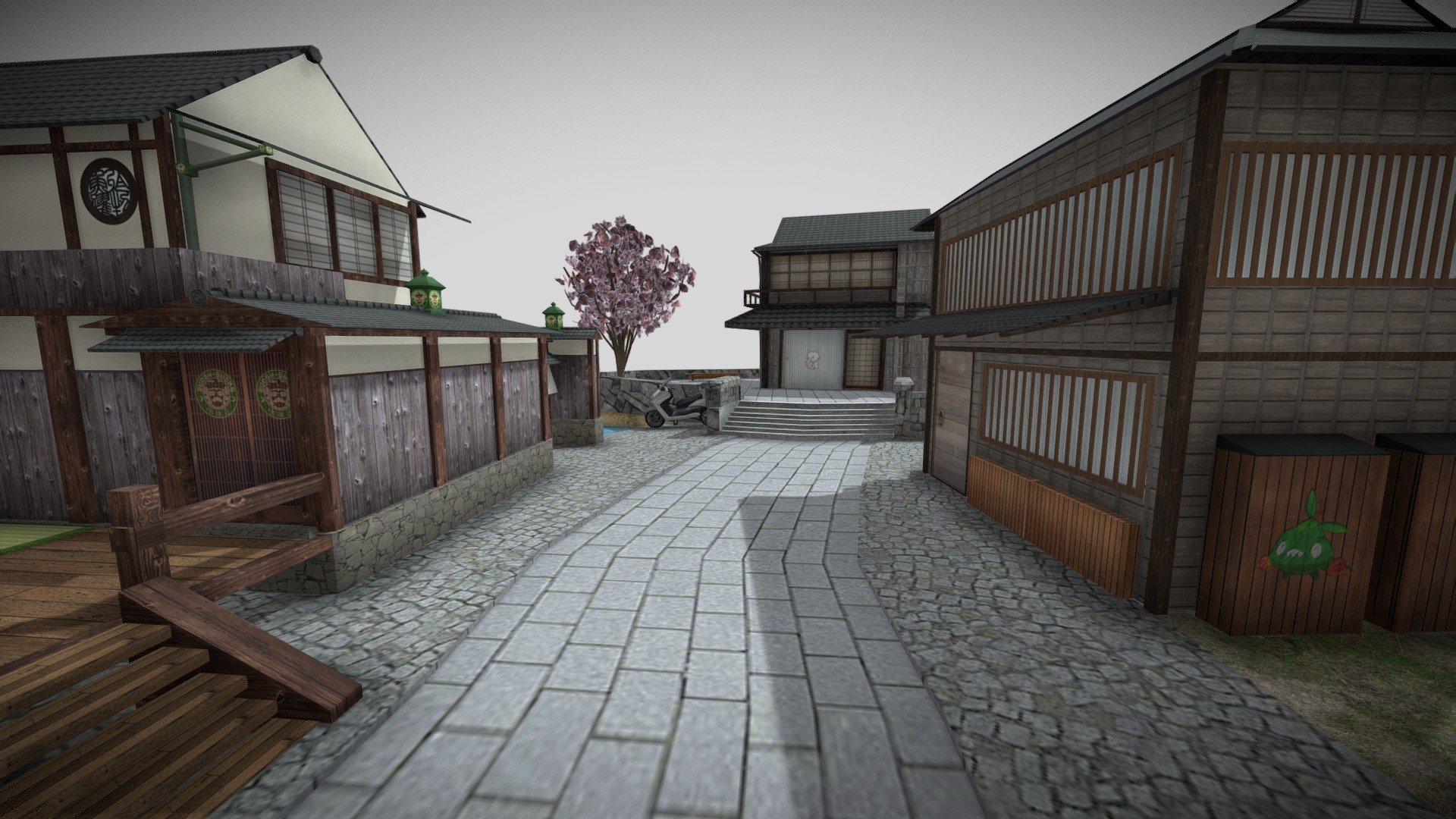 Cityscene - Kyoto (Unfinished) - Download Free 3D model by MDP2607 ...