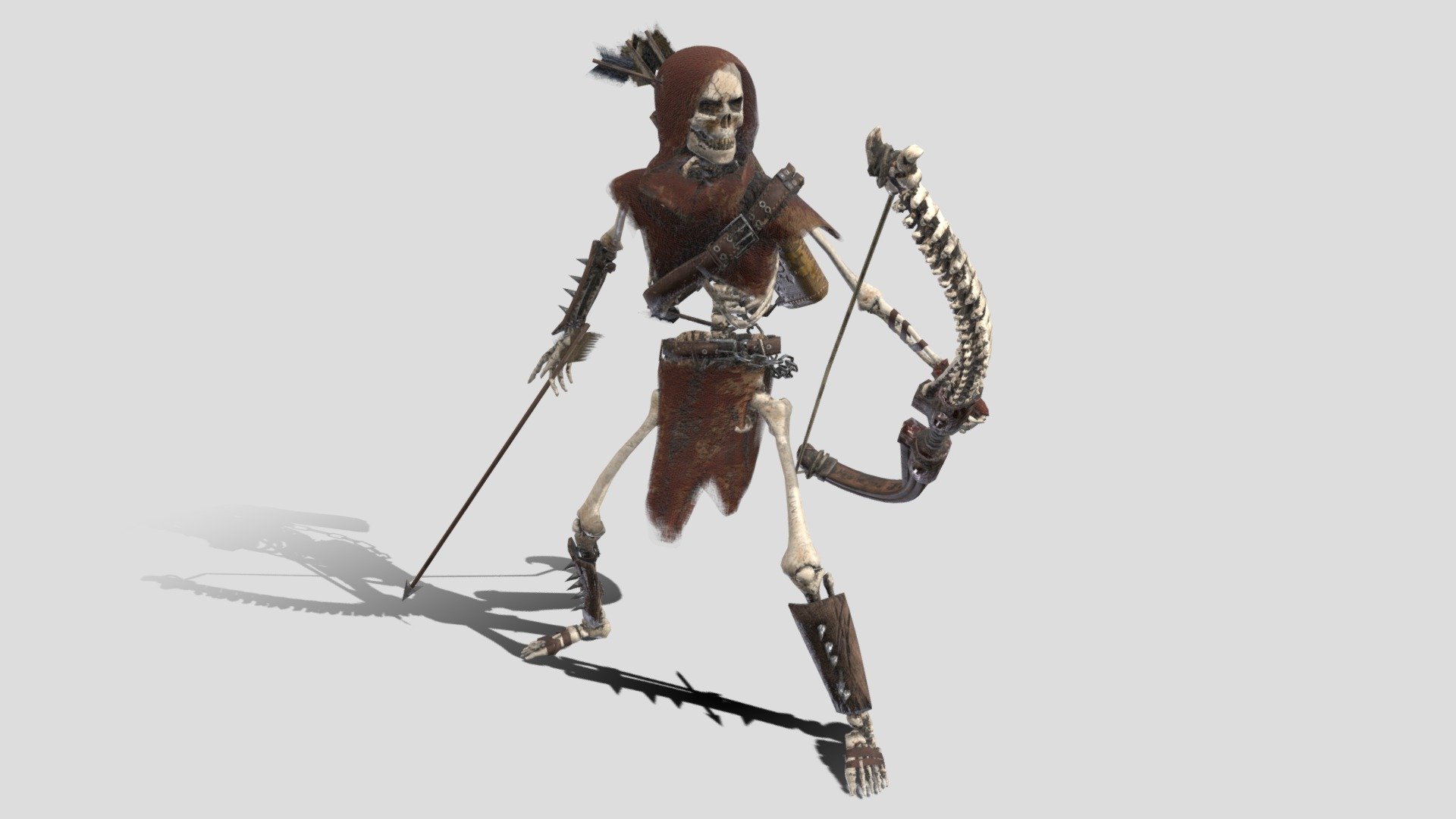 SkeletonArcher - 3D model by 2dhd [7adaffb] - Sketchfab