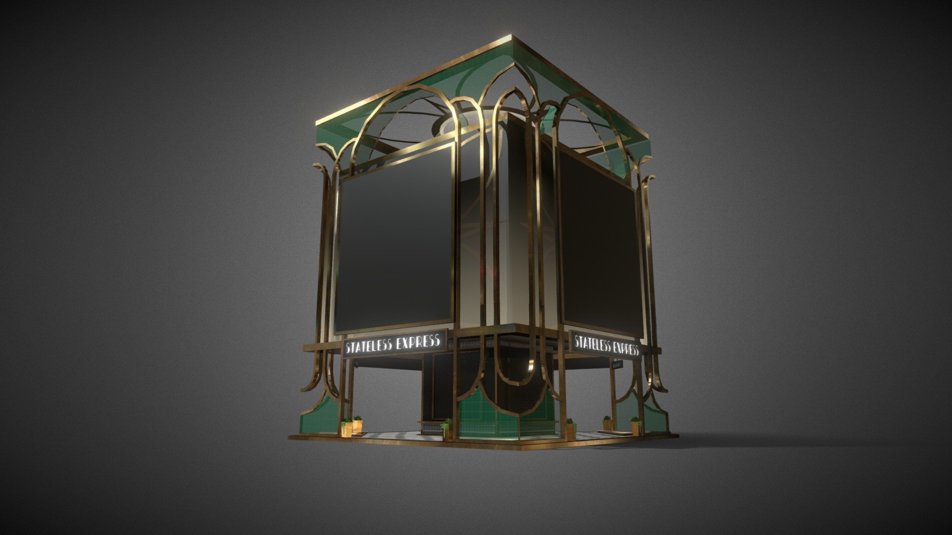 Stateless Express | Decentraland - 3D model by Low Poly Models ...