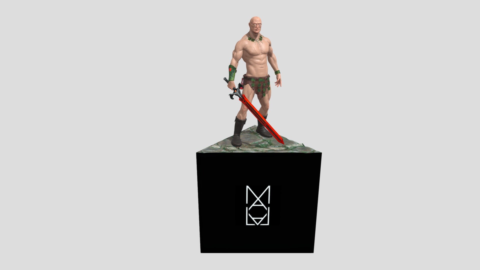 Basic Adventure - The Barbarian - 3D model by Jaime Ojeda (@Malal3D ...