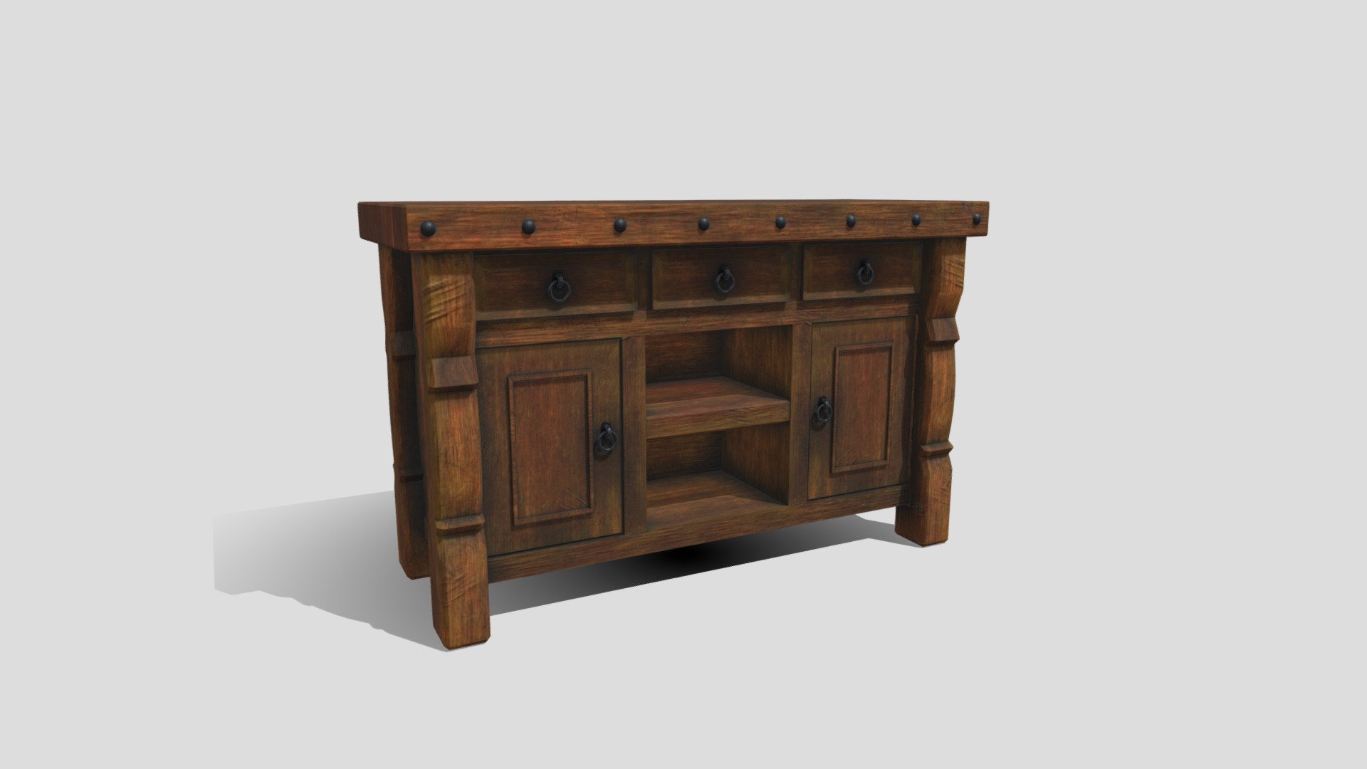 Post apocalyptic old desk - Download Free 3D model by assetfactory ...