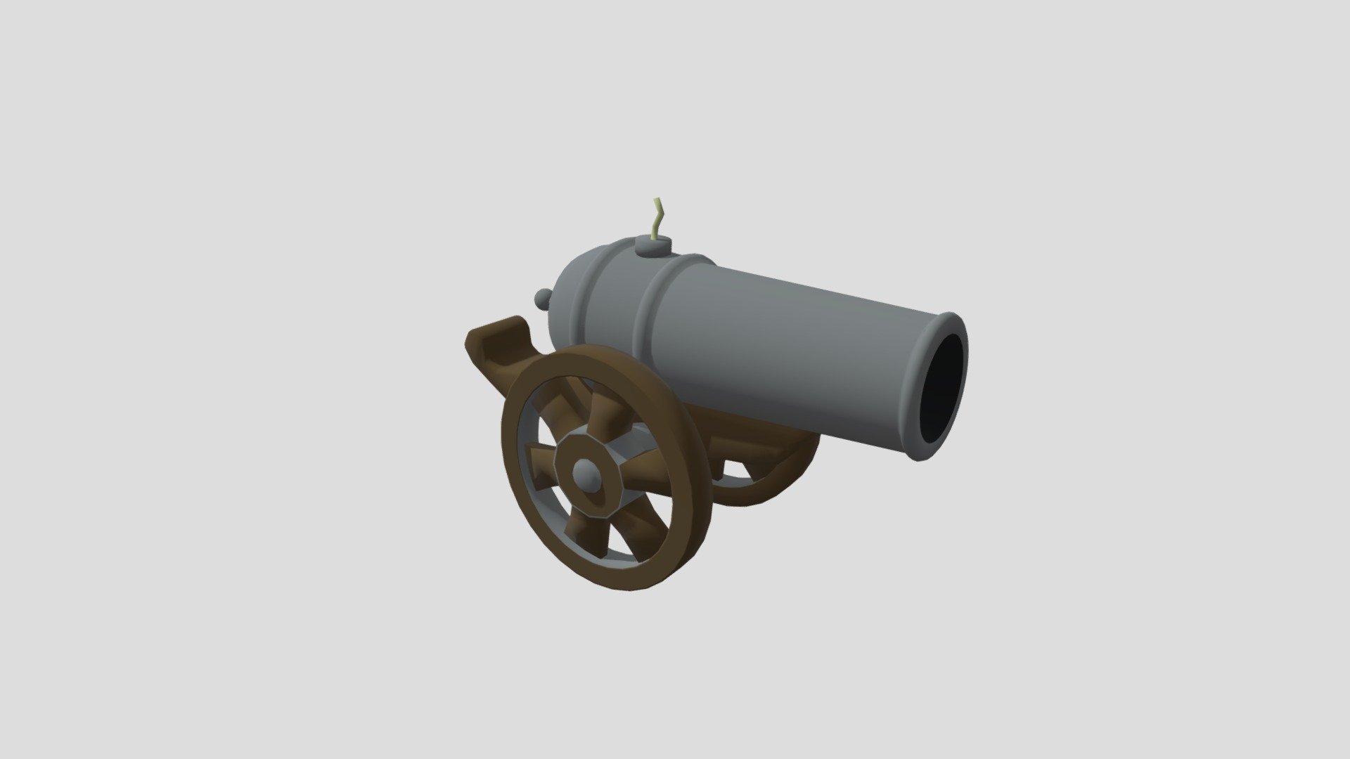 Low Poly War Cannon - Download Free 3D model by Yashar Mirzaei ...