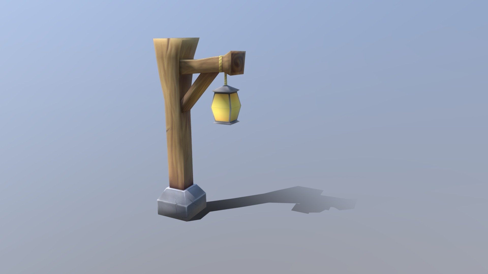 Lantern Prop [simple animation] [Handpainted] - 3D model by Patrick ...