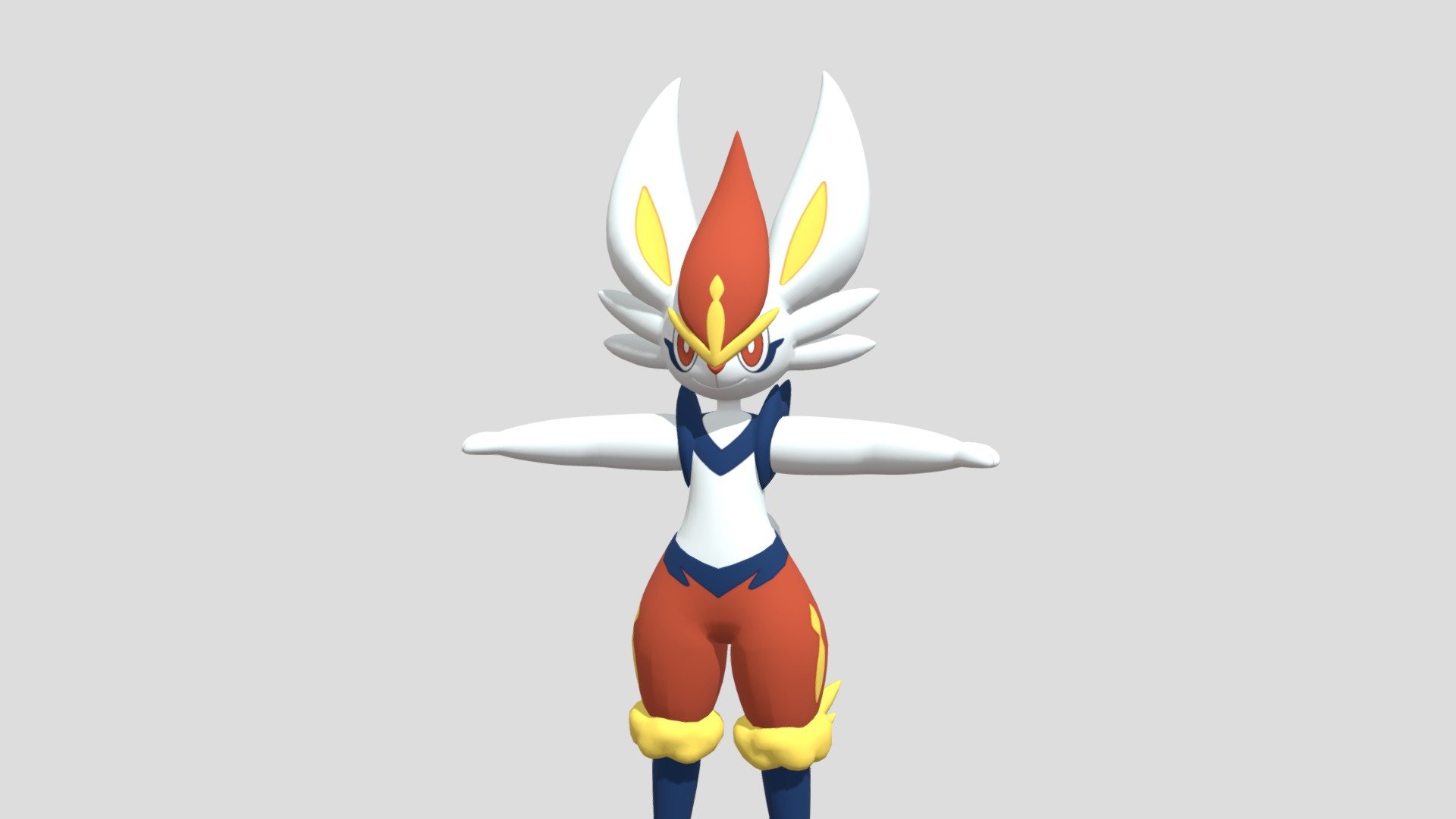Cinderace - Download Free 3D model by Evanfloo (@evanscastaneda2010 ...