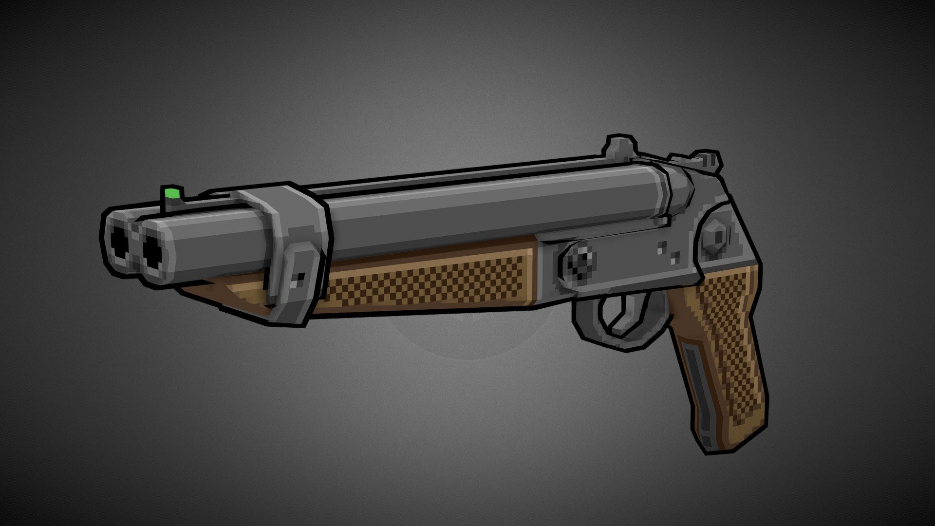 Low-Fi Sawed-Off Shotgun [Fallout 3 / New Vegas] - 3D model by ...