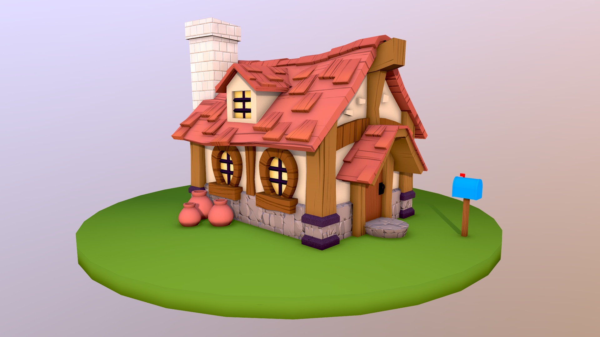 Little House - 3D model by Sarah Doyon (@sarahdoyon) [7ae100d] - Sketchfab